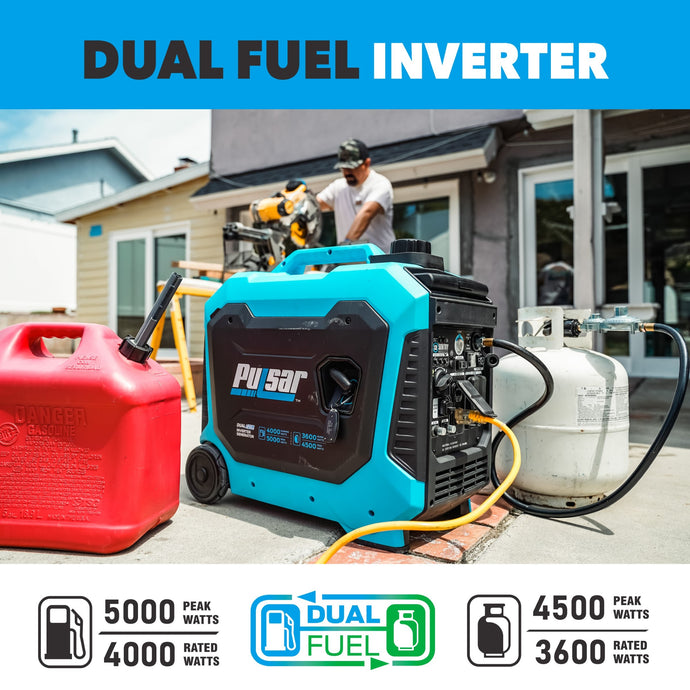 5,000 Watt Dual-Fuel Inverter Generator with CO Sentry PG5000BiSRCO ...
