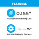 22 Inch Walk Behind String Trimmer PTG1022H – Pulsar Power Equipment
