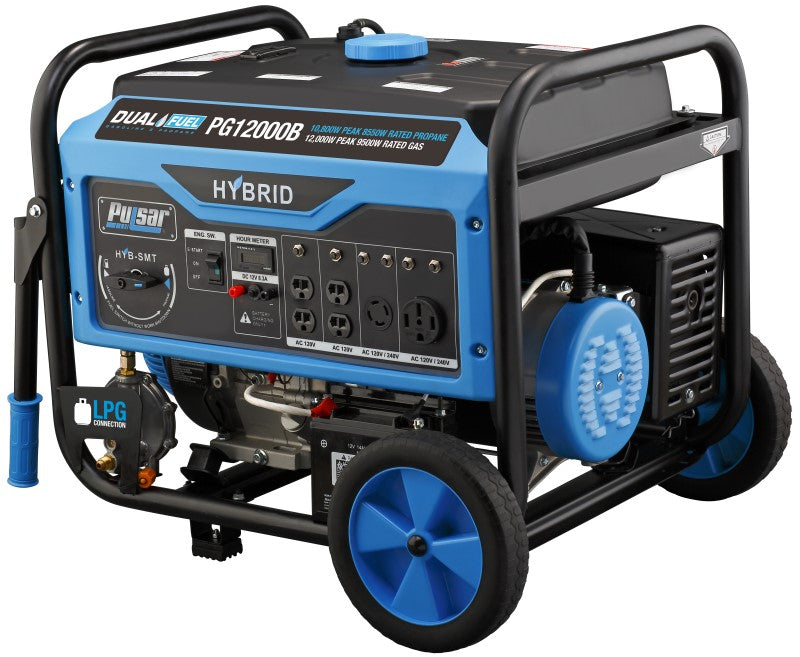 12,000 Watt Dual-Fuel Portable Generator – Pulsar Power Equipment