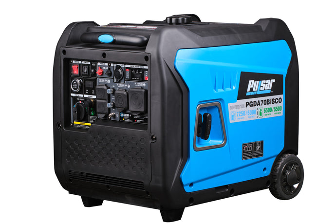 7,250 Watt Dual-Fuel Inverter Generator with CO Sentry PGDA70BiSCO ...